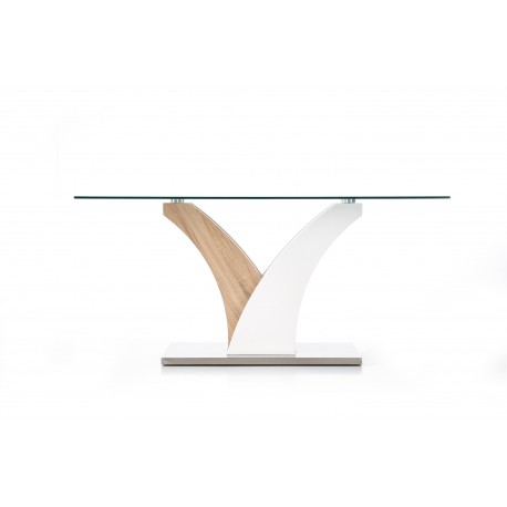 VILMER Glas Spisebord 160x90cm - Stilfuldt og Holdbart Design