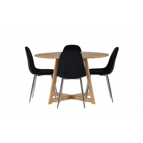 Rundt Spisebordssæt Yadikon med Polar stole