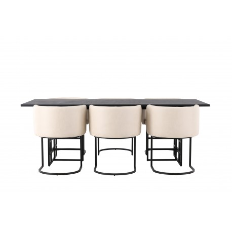 Spisebordssæt Ystad med Simrishamn Spisebordsstole