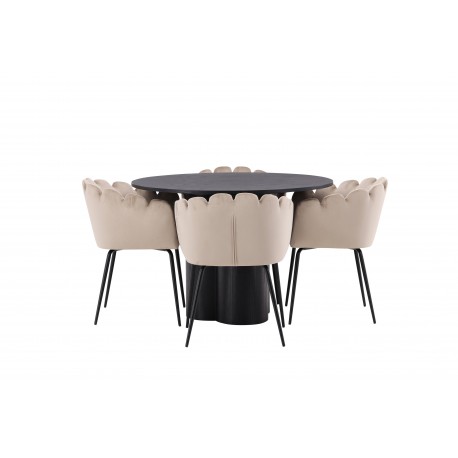 Olivia Rund Spisebordssæte - Skandinavisk Design