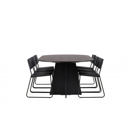 Spisebordssæt Bootcut med Kenth Spisebordsstole - Moderne Design