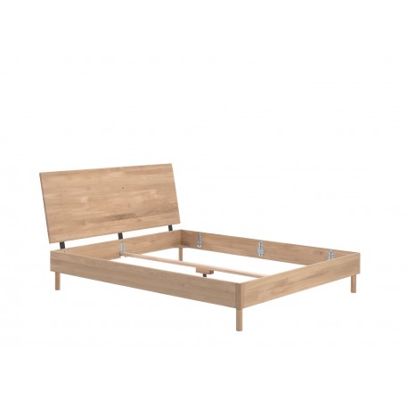 Seng i eg 160x200 – Forrest Oak dobbeltseng, rustik